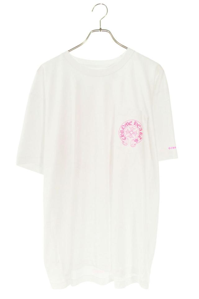 クロムハーツ サイズ:L  CH T-SHRT 1 バックホースシュープリントTシャツ 中古 SJ02