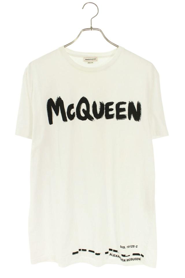アレキサンダーマックイーン サイズ:L  622104 QSZ57 ロゴプリントTシャツ 中古 BS99