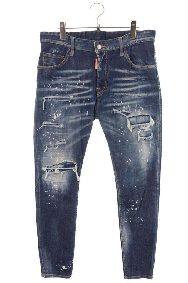 ディースクエアード サイズ:50  S74LB1052 Super Twinky Jean ダメージウォッシュ加工デニムパンツ 中古 BS99