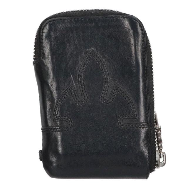 クロムハーツ   ONE TRILLION DOLLARS フレアニーダガージップレザーケース 中古 SJ02