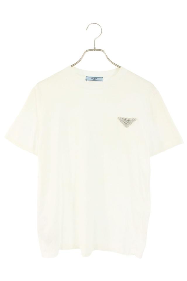 プラダ サイズ:M  35838R ストーン装飾Tシャツ 中古 BS99