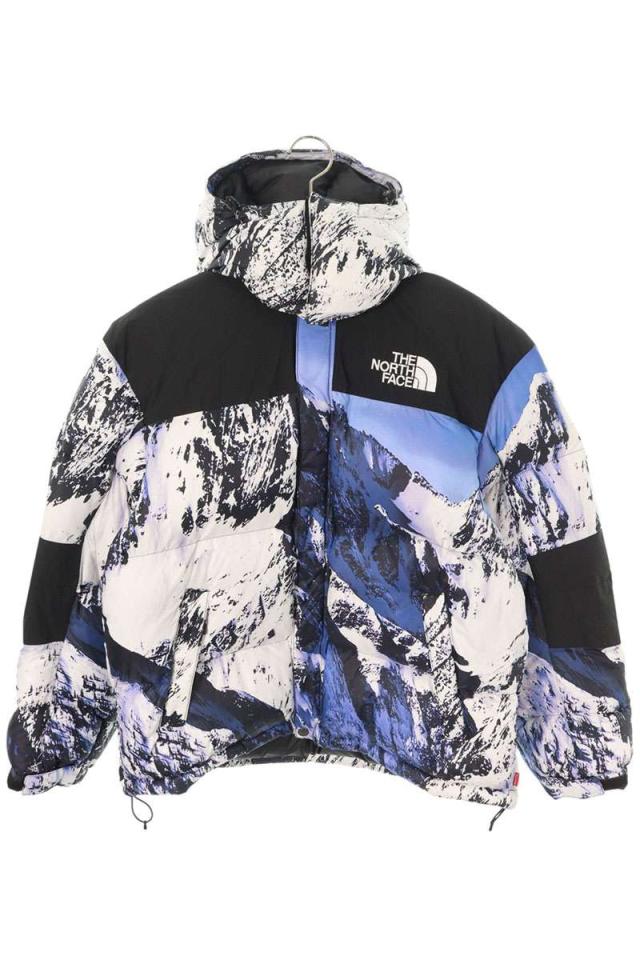 シュプリーム  ノースフェイス サイズ:S  17AW  The North Face Mountain Baltoro Jacket 総柄バルトロダウンジャケット 中古 OM10