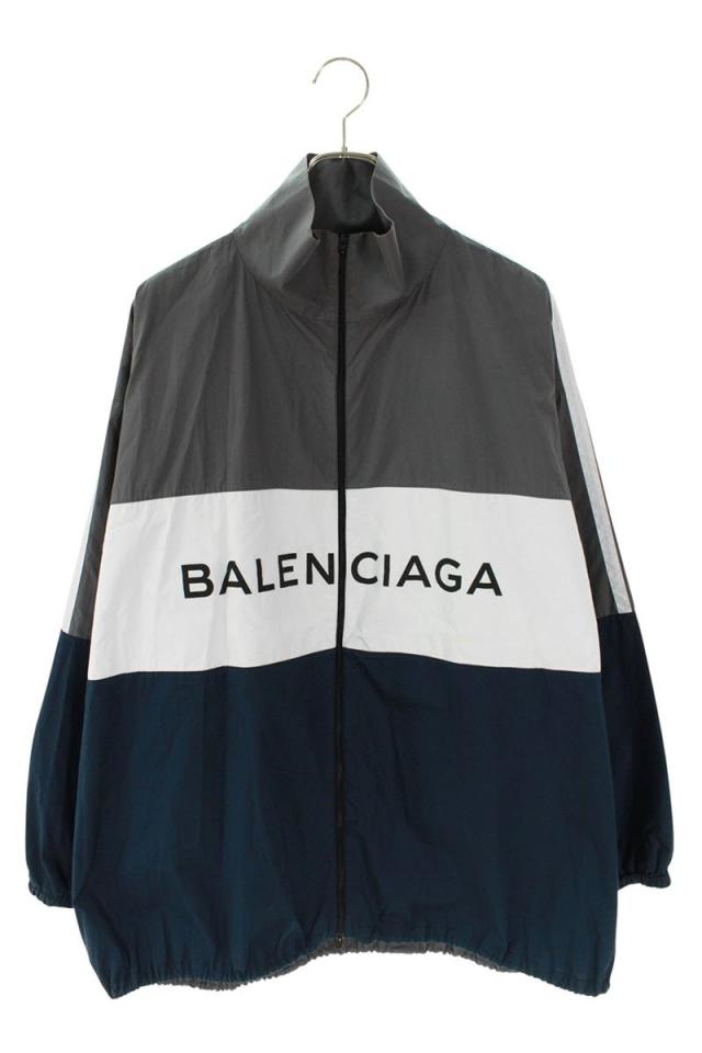 バレンシアガ サイズ:40  508901 TWB1 ロゴプリントポプリンシャツブルゾン 中古 SB01