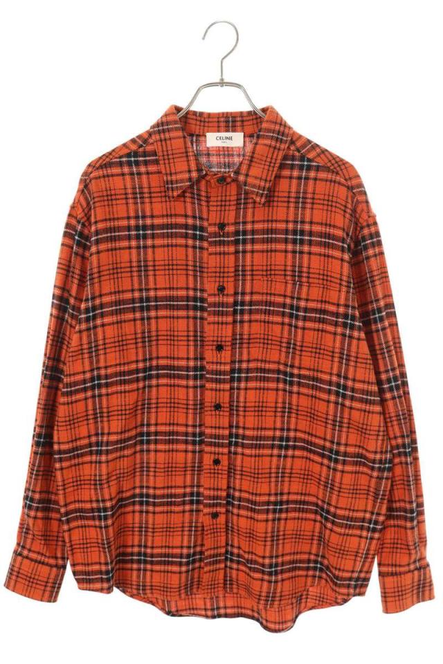 セリーヌ サイズ:37  2C486554T チェック長袖シャツ 中古 SS13