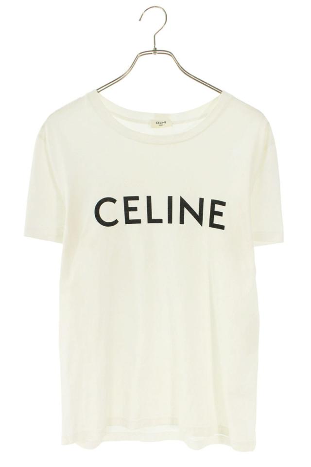 セリーヌ サイズ:M  2X308916G ロゴプリントTシャツ 中古 BS99