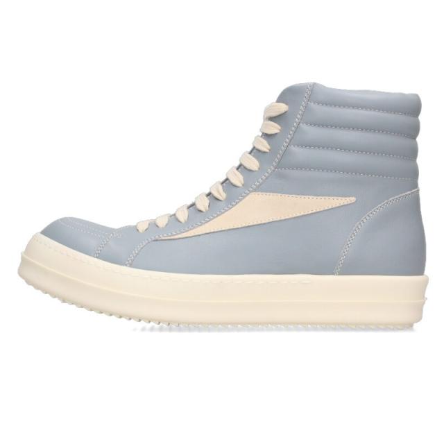 リックオウエンス サイズ:41  HIGH VINTAGE SNEAKS ヴィンテージレザーハイカットスニーカー 中古 SB01