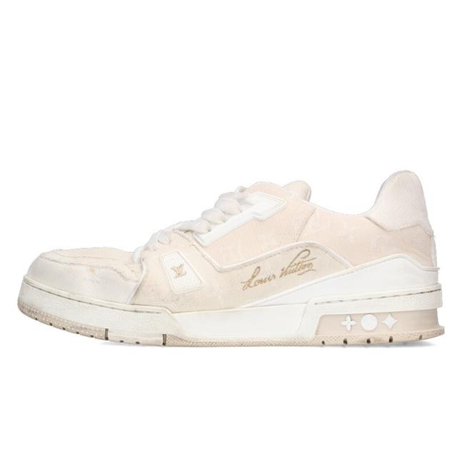 ルイヴィトン サイズ:8.5  LVトレイナー・ライン モノグラムデニムパッチスニーカー 中古 SS13