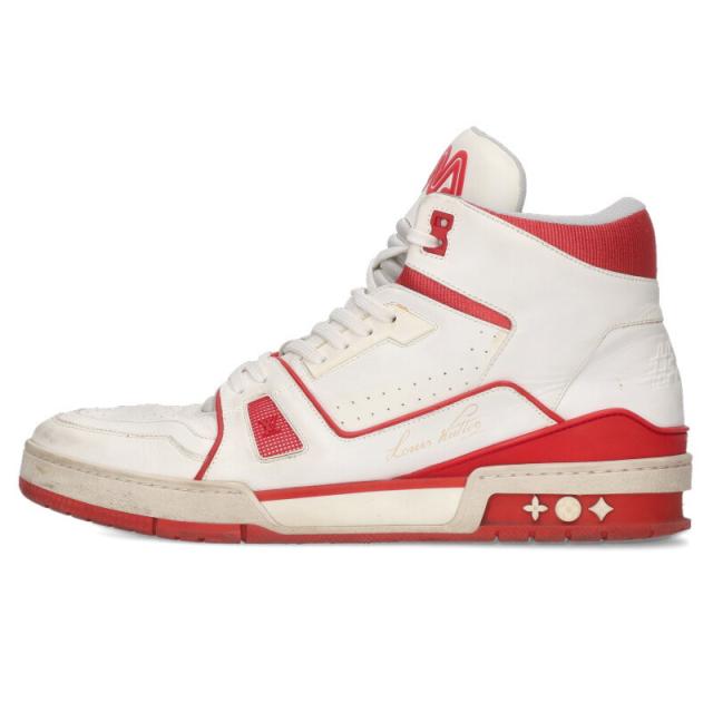 ルイヴィトン サイズ:9.5  19SS  LVトレーナーライン ハイカットレザースニーカー 中古 BS99