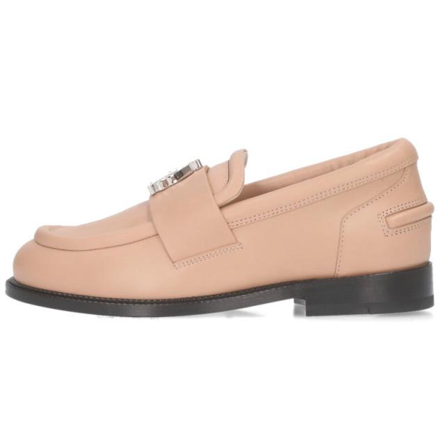 ランバン サイズ:35  FW-FSDL06-NAPA-A2205 ロゴプレートローファー 中古 BS99