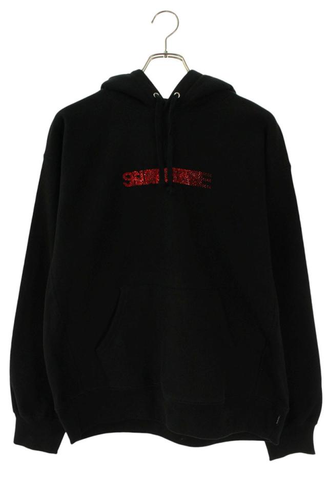 シュプリーム サイズ:M  25AW  Swarovski Motion Logo Hooded Sweatshirt スワロフスキーモーションロゴパーカー 中古 SB01
