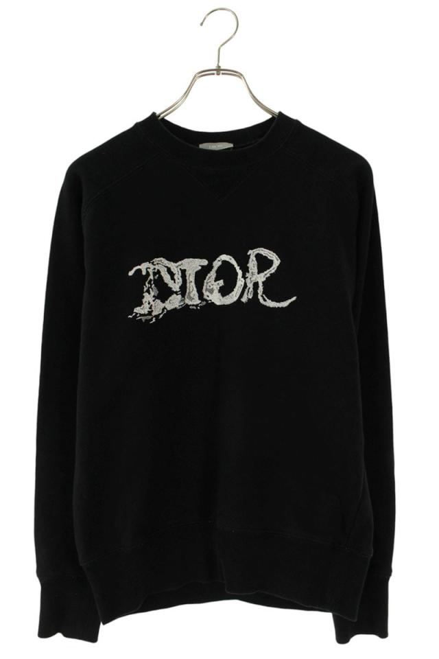 ディオール サイズ:S  21AW  143J684C0531 PETER DOIG ロゴエンブロイダリースウェット 中古 SB01