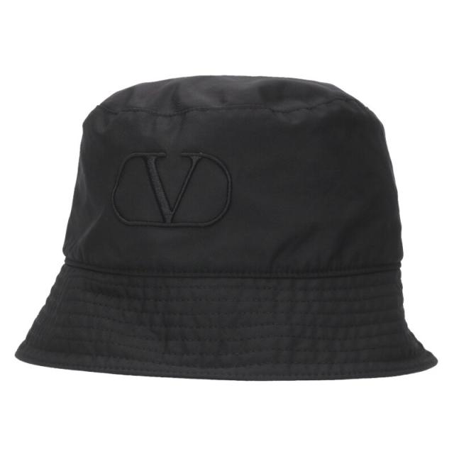 ヴァレンティノ サイズ:57  WY2HGA1IISA ロゴ刺繍ナイロンバケットハット 中古 BS99