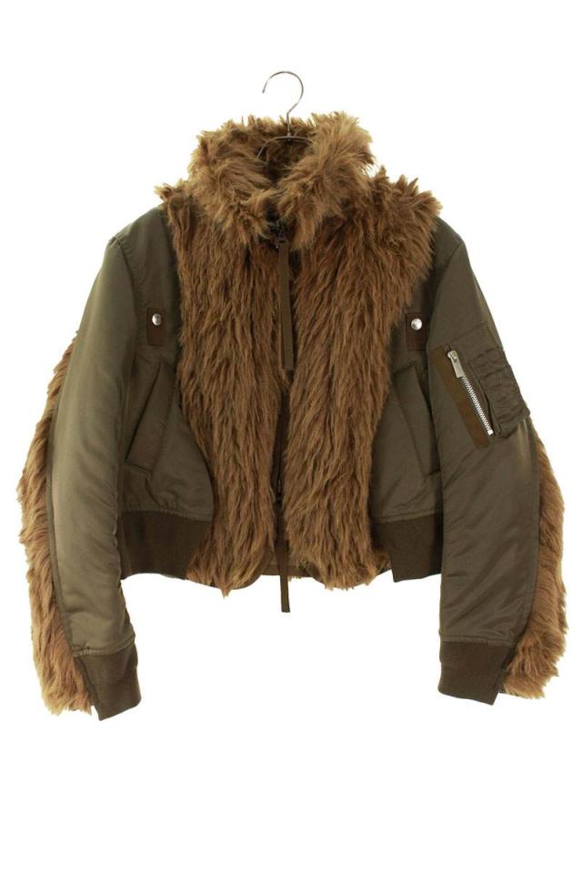 サカイ サイズ:1  24-07604 フェイクファーナイロンブルゾン 中古 BS99