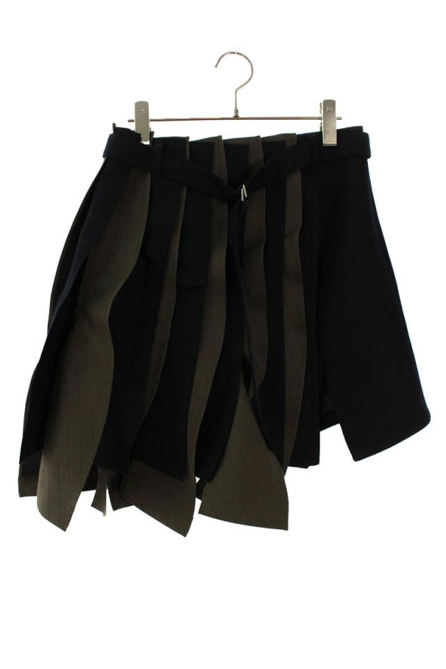 サカイ サイズ:1  24AW  24-07407 ウールメルトンスカート 中古 BS99