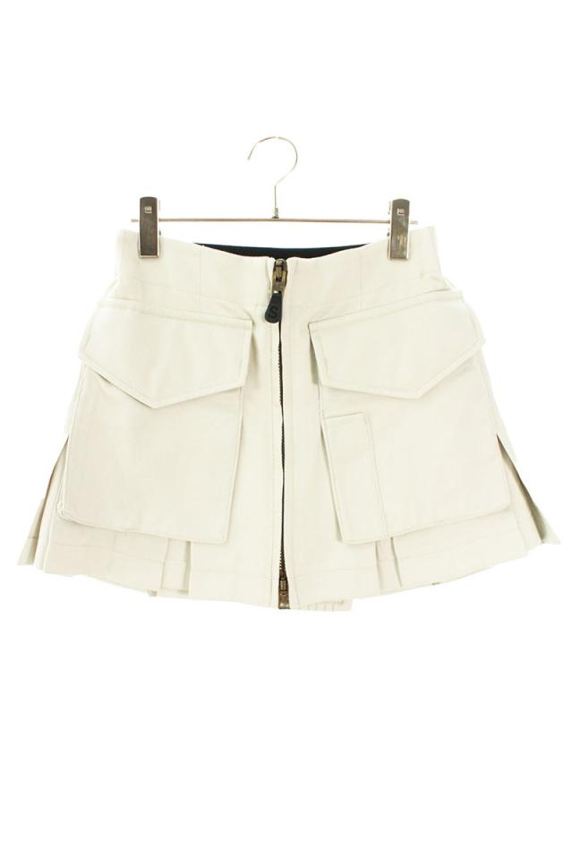 サカイ サイズ:1  24-07470 Cargo Pocket Double Zip Pleats Skirt SPIEWAK カーゴポケットスカート 中古 BS99