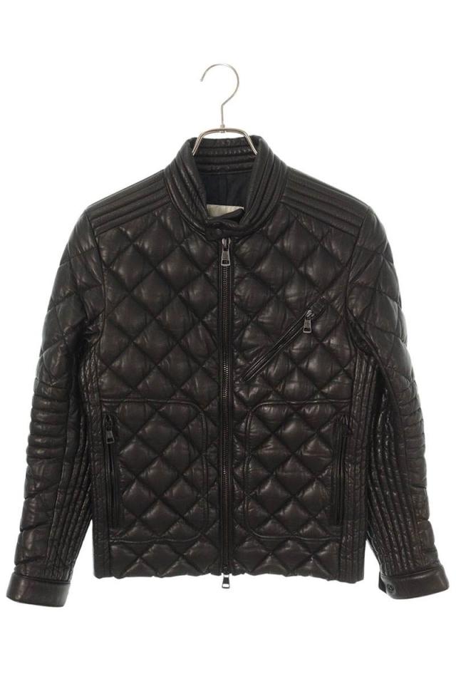 モンクレール サイズ:0  GIRAUDO キルティングダウンレザージャケット 中古 FK04