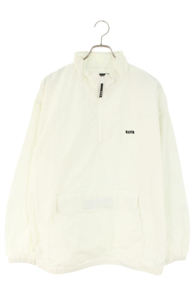 ゴッドセレクショントリプルエックス サイズ:XL バックロゴハーフジップブルゾン 中古 BS99