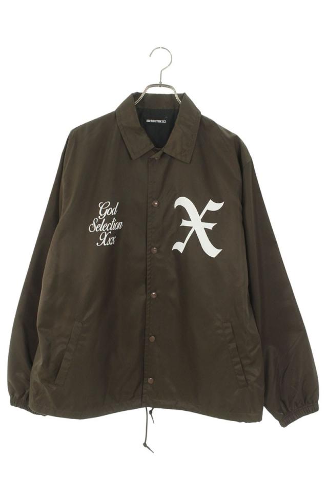 ゴッドセレクショントリプルエックス サイズ:L ロゴプリントコーチジャケット 中古 BS99