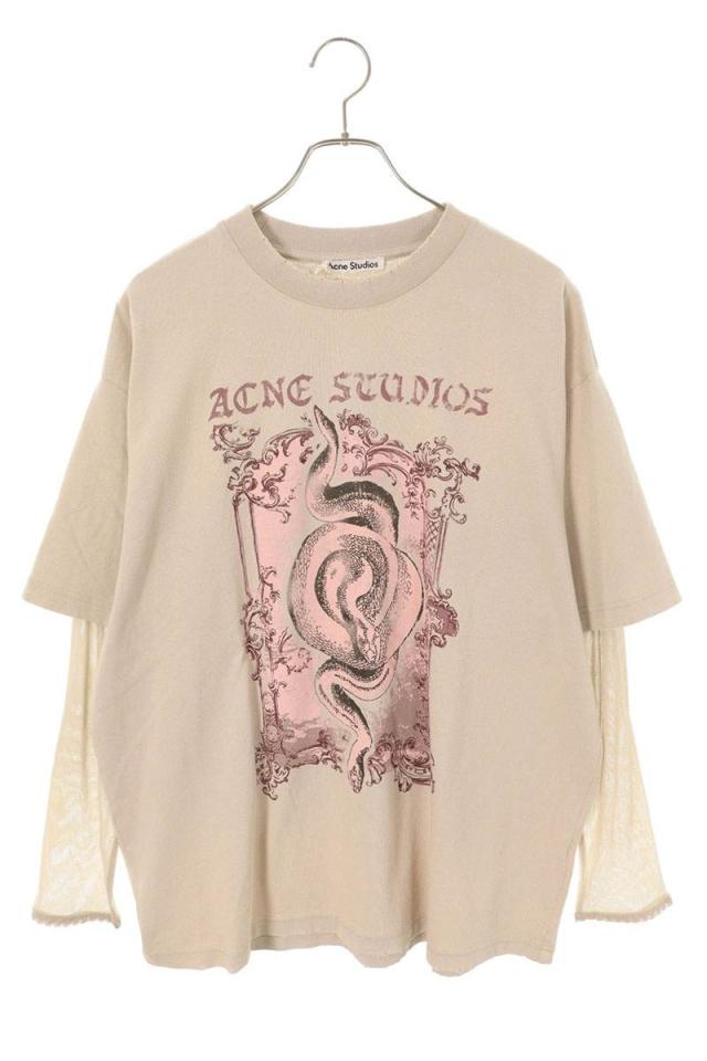 アクネストゥディオズ サイズ:XS  FN-WN-TSHI000687 ダメージ加工レイヤード長袖カットソー 中古 OM10