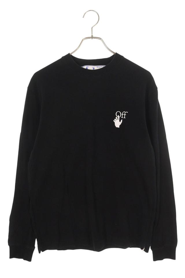 オフホワイト サイズ:S  OMAB064F21JER006 サークルステッチ長袖カットソー 中古 OM10