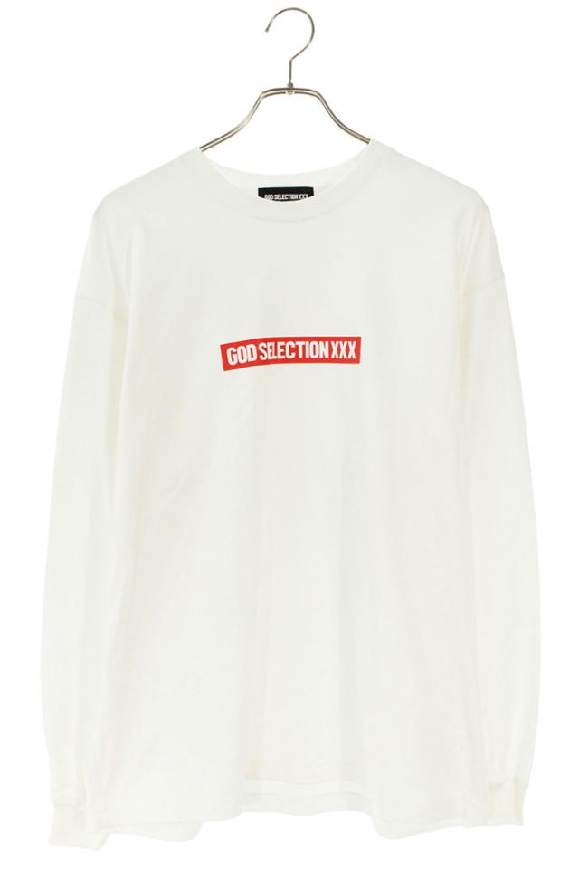 ゴッドセレクショントリプルエックス サイズ:L ロゴプリント長袖カットソー 中古 BS99