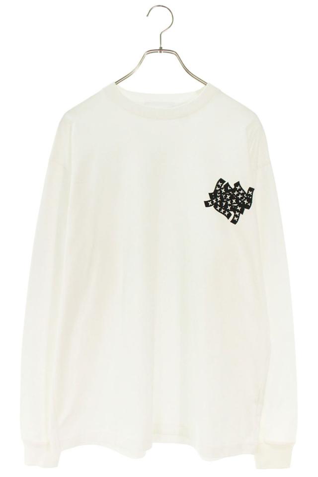 ゴッドセレクショントリプルエックス サイズ:L ロゴプリント長袖カットソー 中古 BS99