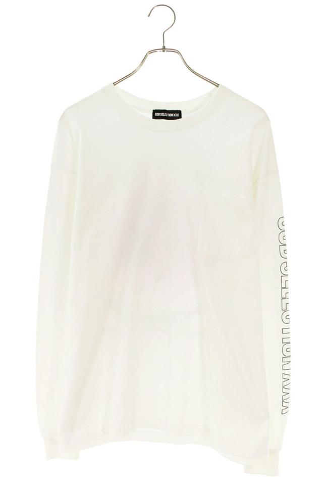 ゴッドセレクショントリプルエックス サイズ:L ロゴプリントポケット長袖カットソー 中古 BS99