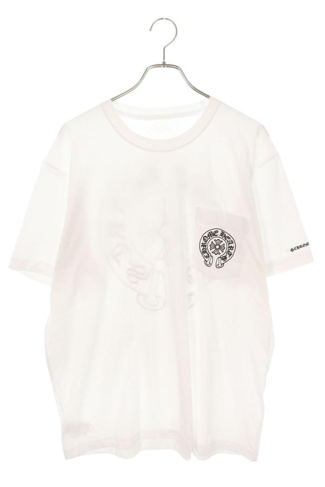 クロムハーツ サイズ:XL  CH T-SHRT 1 バックホースシュープリントTシャツ 中古 SS07