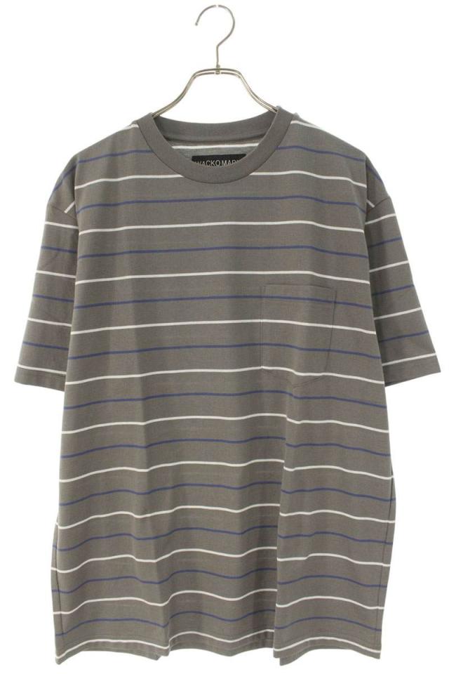 ワコマリア サイズ:L  25SS  25SS-WMT-SS02 ストライプTシャツ 中古 BS99