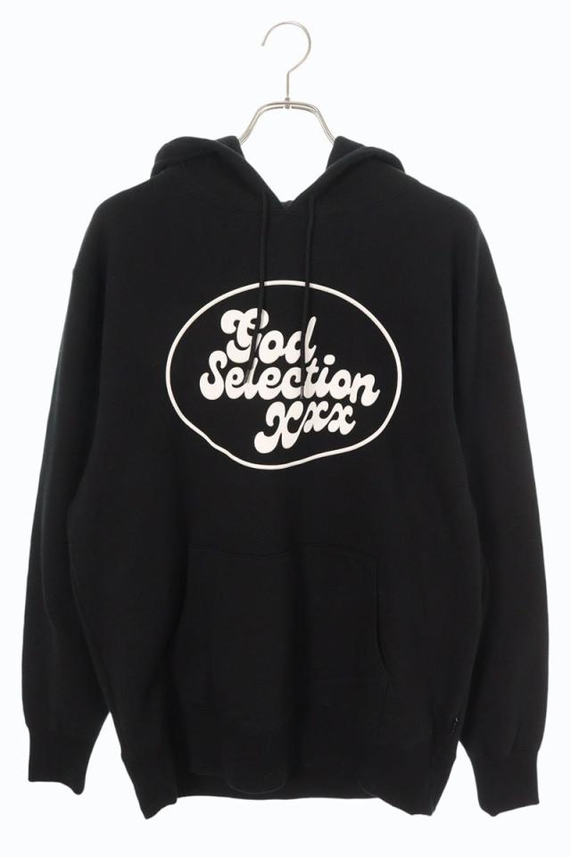 ゴッドセレクショントリプルエックス サイズ:L ロゴプリントパーカー 中古 BS99