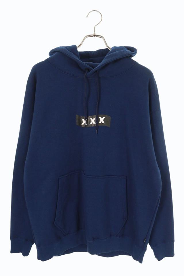 ゴッドセレクショントリプルエックス サイズ:L ロゴプリントパーカー 中古 BS99