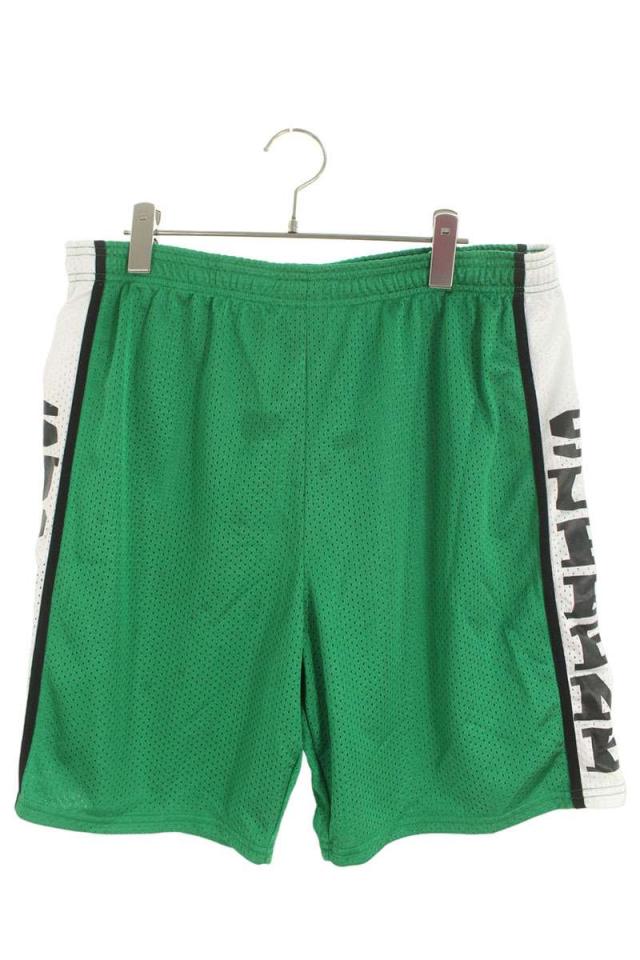 シュプリーム サイズ:M  14SS  Side Logo basketball shorts バスケットボールメッシュハーフパンツ 中古 BS99