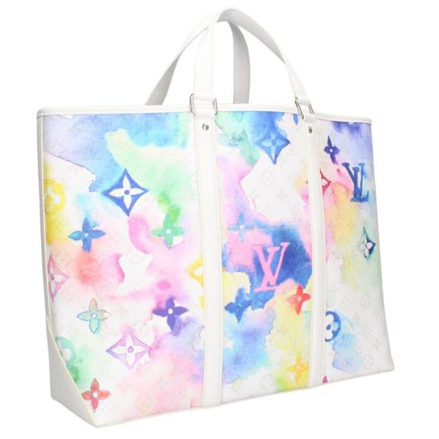 ルイヴィトン サイズ:GM  M45754 ウィークエンドGM ウォーターカラーモノグラムトートバッグ 中古 SB01