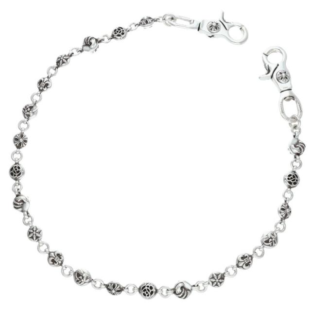 クロムハーツ サイズ:ロング  1MULTIBALL LONG-T 2クリップロング#2マルチボール シルバーウォレットチェーン 中古 FK04