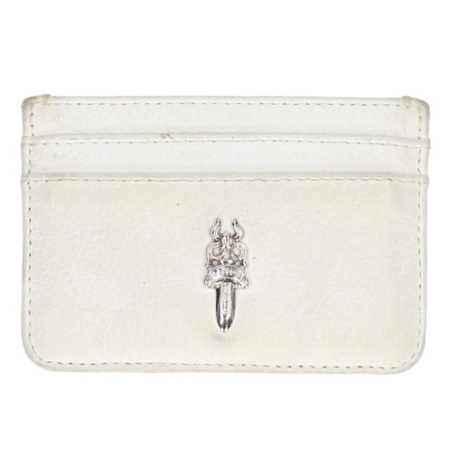 クロムハーツ   DOUBLE SIDE ダブルサイド ダガー付きレザーカードケース 中古 SJ02