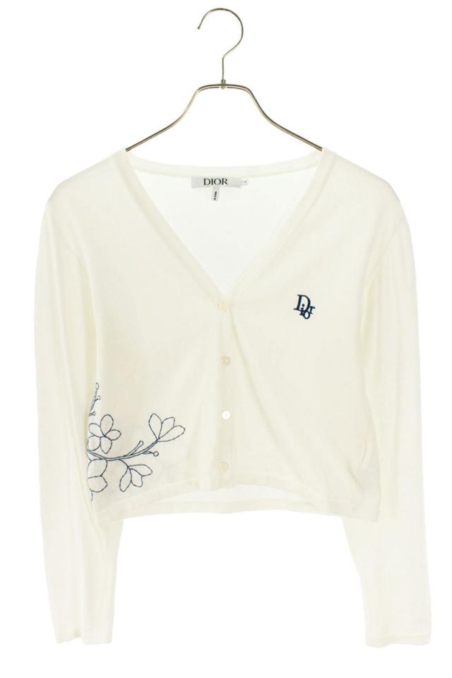 ディオール サイズ:13  5SBM14CARR 胸ロゴ刺繍カーディガン 中古 BS99