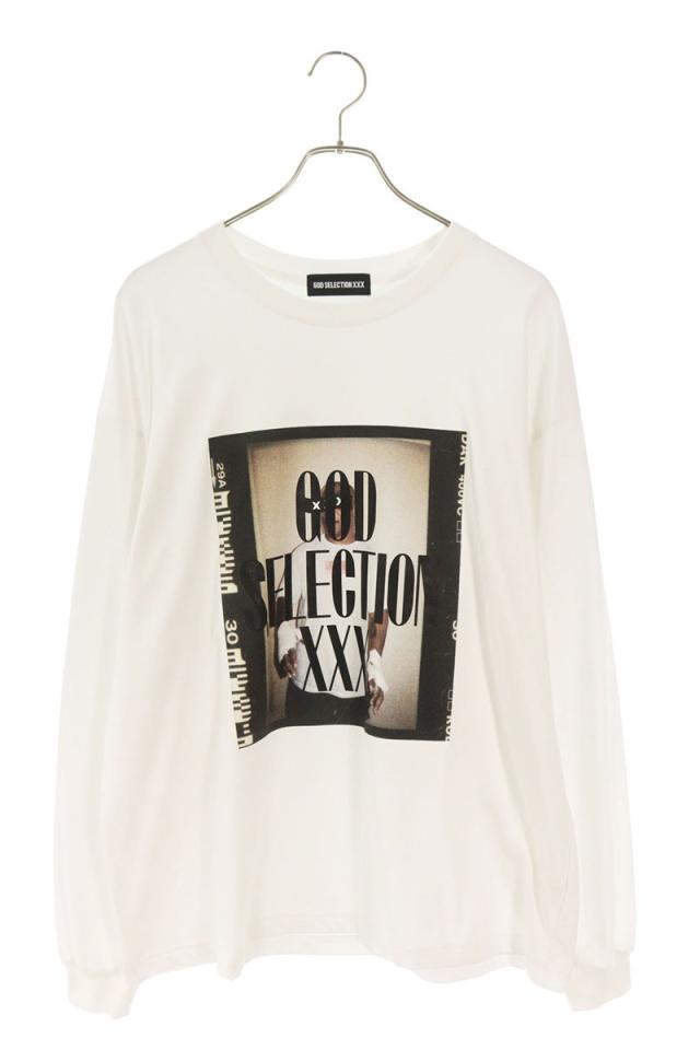 ゴッドセレクショントリプルエックス サイズ:L グラフィックロゴプリント長袖カットソー 中古 BS99