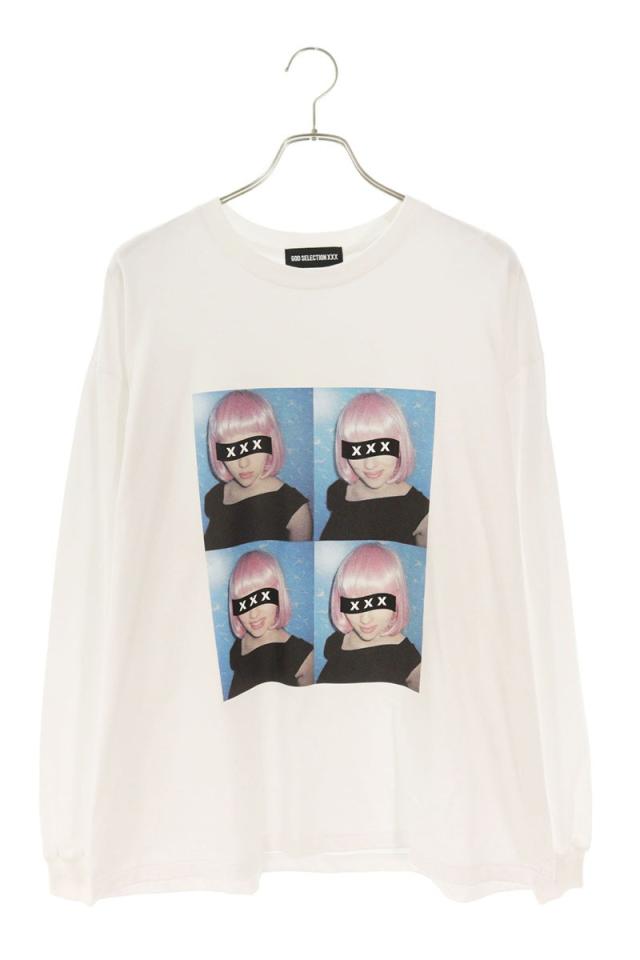 ゴッドセレクショントリプルエックス サイズ:L グラフィックロゴプリント長袖カットソー 中古 BS99