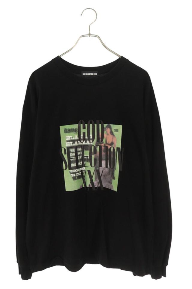 ゴッドセレクショントリプルエックス サイズ:L グラフィックロゴプリント長袖カットソー 中古 BS99