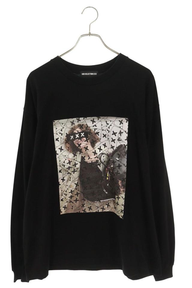 ゴッドセレクショントリプルエックス サイズ:L グラフィックロゴプリント長袖カットソー 中古 BS99