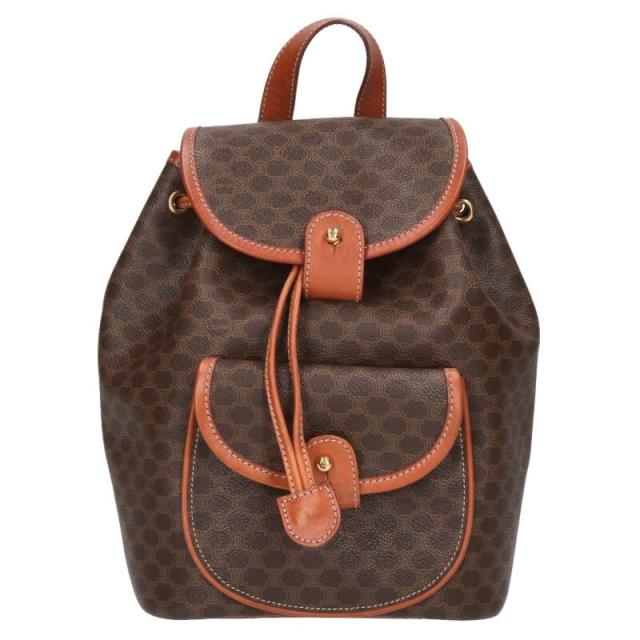 セリーヌ  マカダム総柄レザーバックパック 中古 BS99