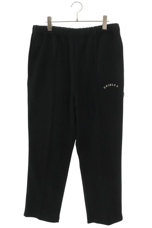 ゴッドセレクショントリプルエックス サイズ:L ロゴ刺繍トラックロングパンツ 中古 BS99
