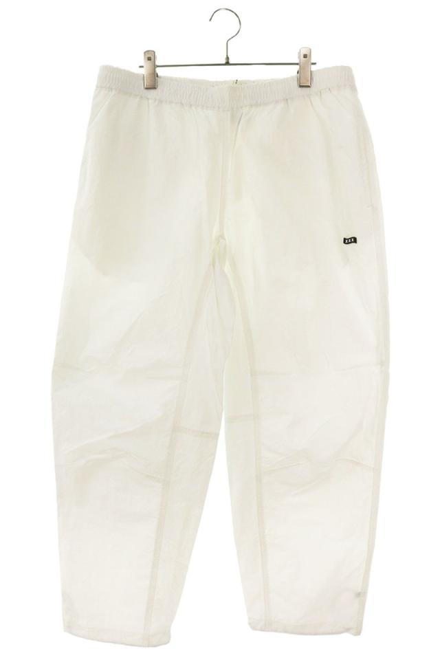 ゴッドセレクショントリプルエックス サイズ:XL ロゴプリントナイロンロングパンツ 中古 BS99