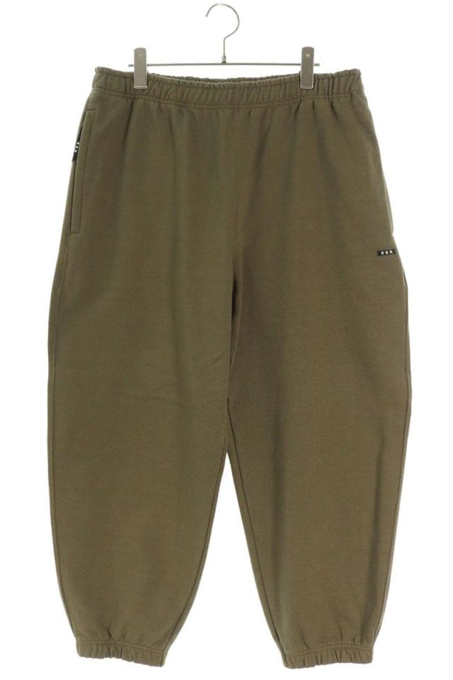 ゴッドセレクショントリプルエックス サイズ:L ロゴワッペンスウェットロングパンツ 中古 BS99