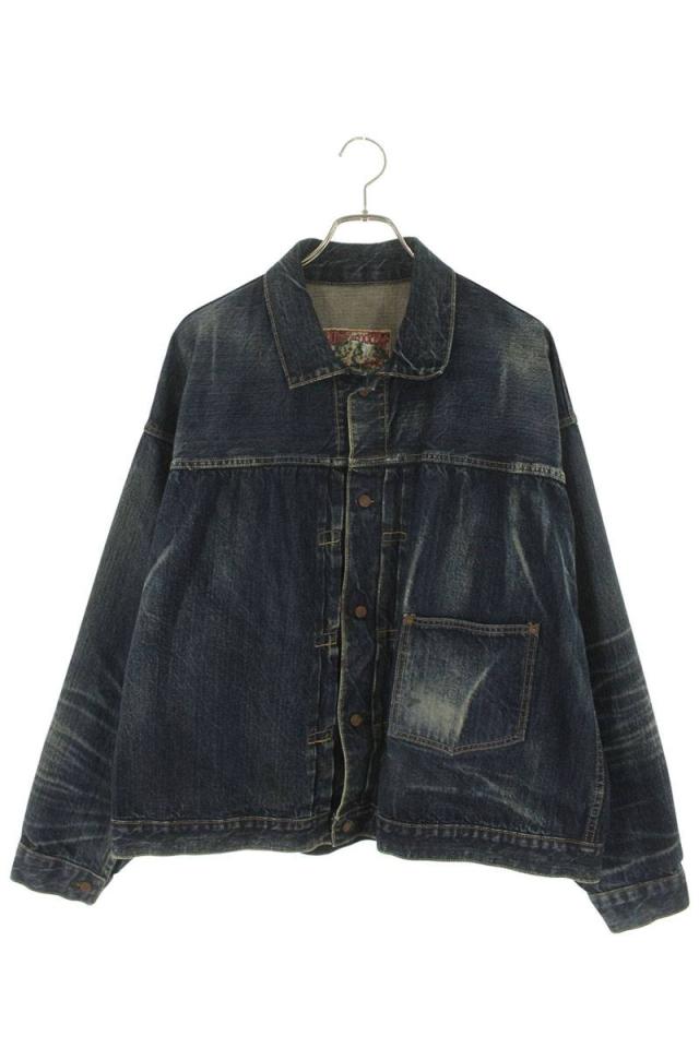 セントマイケル  ベルベルジン サイズ:XL  24SS  SM-YS8-0000-C72 ヴィンテージ加工デニムジャケット 中古 SB01