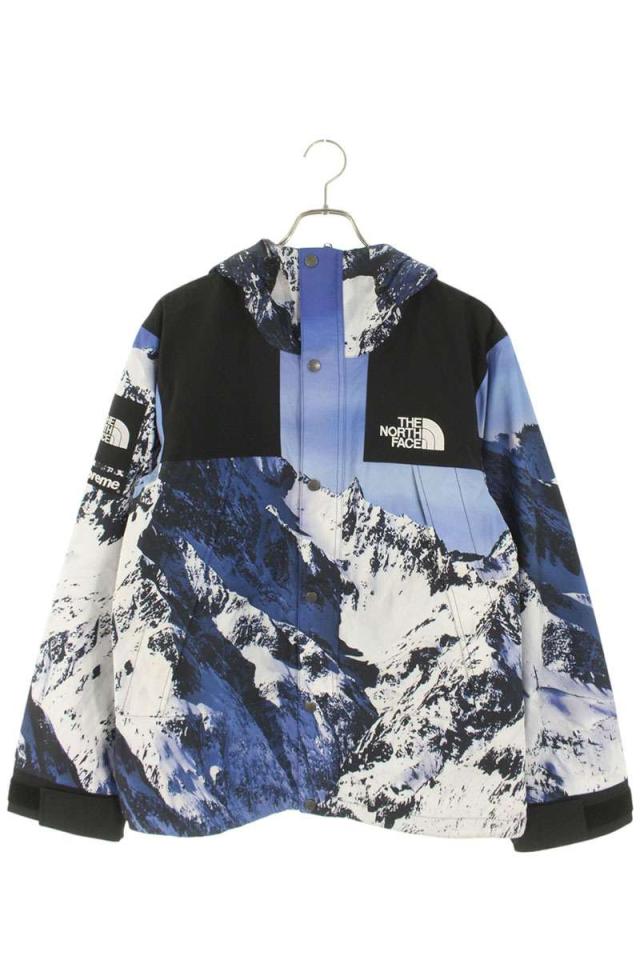 シュプリーム ノースフェイス サイズ:M 17AW The North Face Mountain Parka 総柄マウンテンパーカーブルゾン 中古 OM10