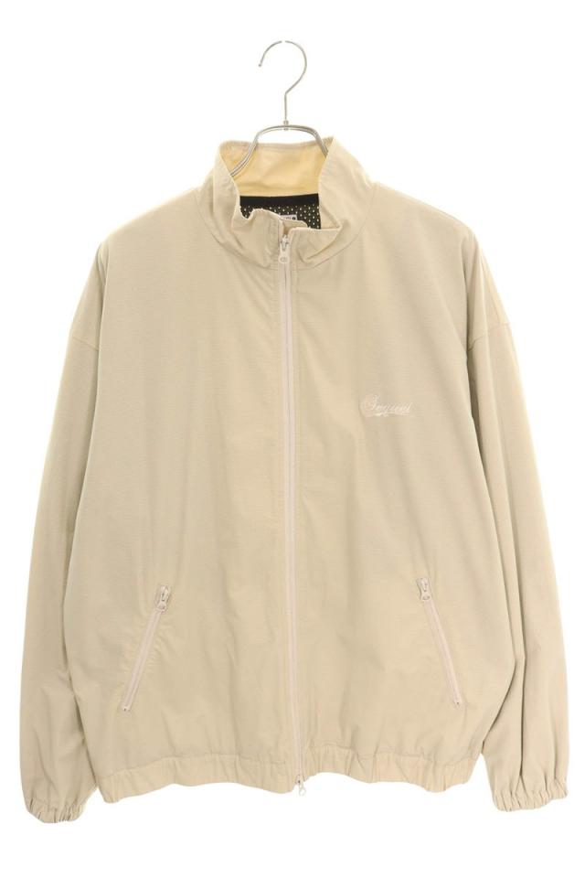 シークエル サイズ:L ロゴ刺繍ナイロンブルゾン 中古 BS99