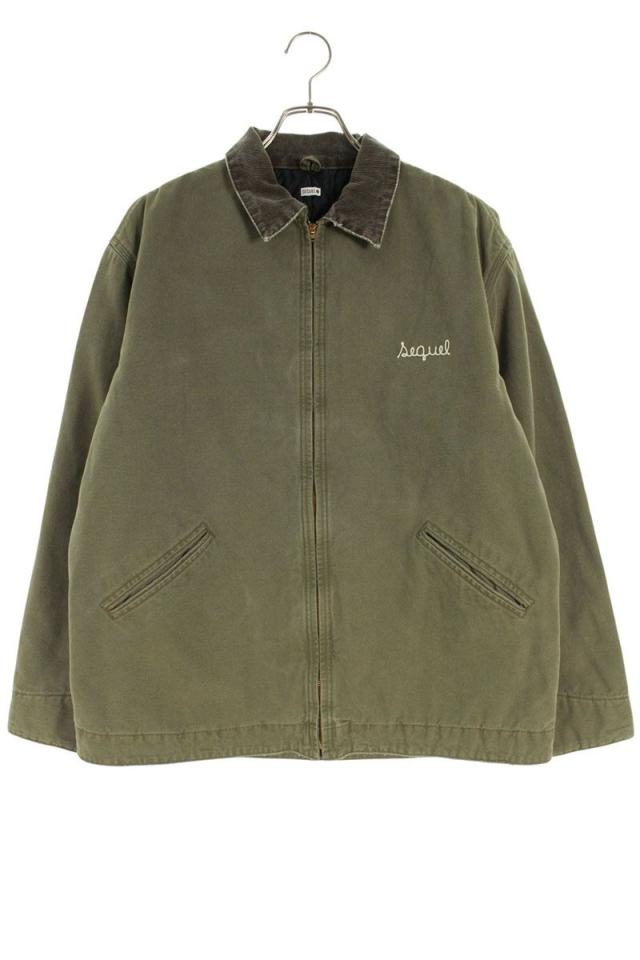 シークエル サイズ:L ロゴ刺繍デックジャケット 中古 BS99