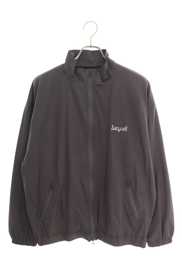 シークエル サイズ:L ロゴ刺繍ナイロンジャケット 中古 BS99
