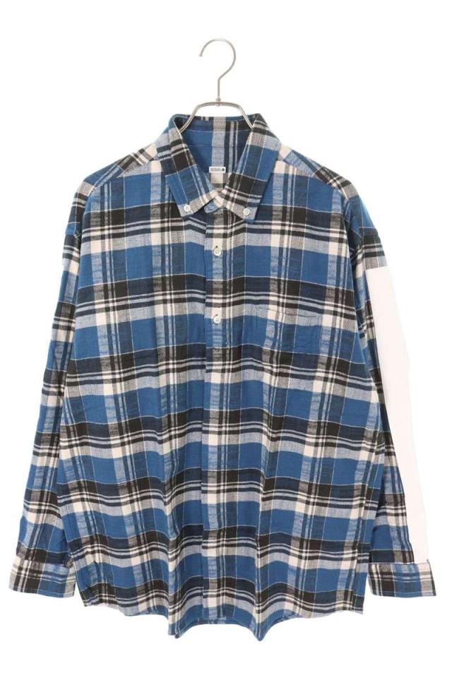 シークエル サイズ:L  24AW  WE-24AW-SH-01 WEEKEND チェック長袖シャツ 中古 BS99